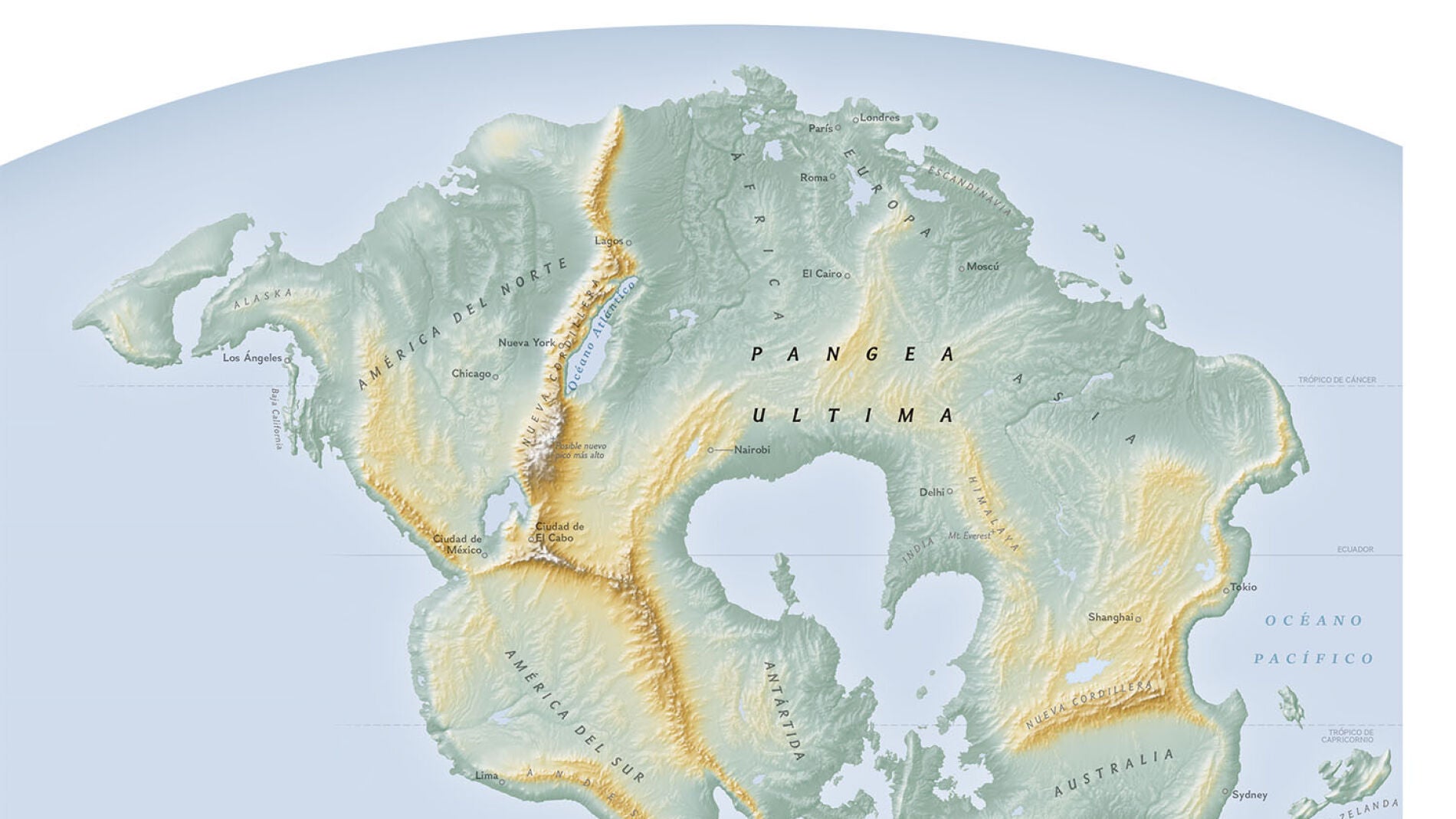 Pangea Ultima, el supercontinente único que compondrá la Tierra dentro ...