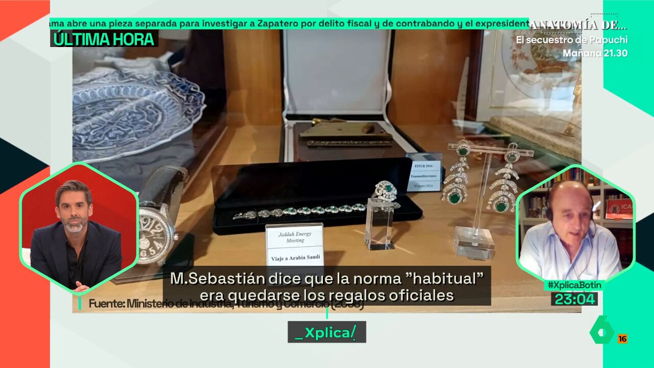 Miguel Sebastián, sobre las joyas que le dieron como regalo: "Yo ...