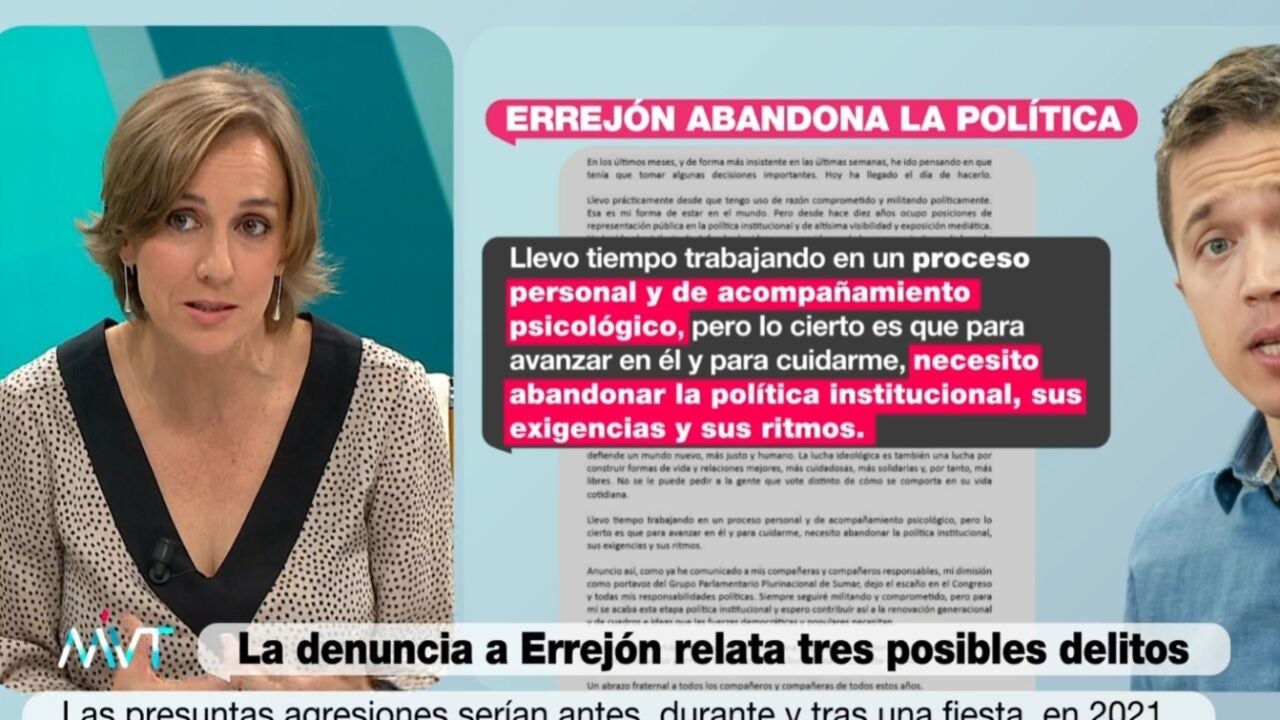 Tania Sánchez, contundente con Íñigo Errejón: "No tiene un pase ni la ...
