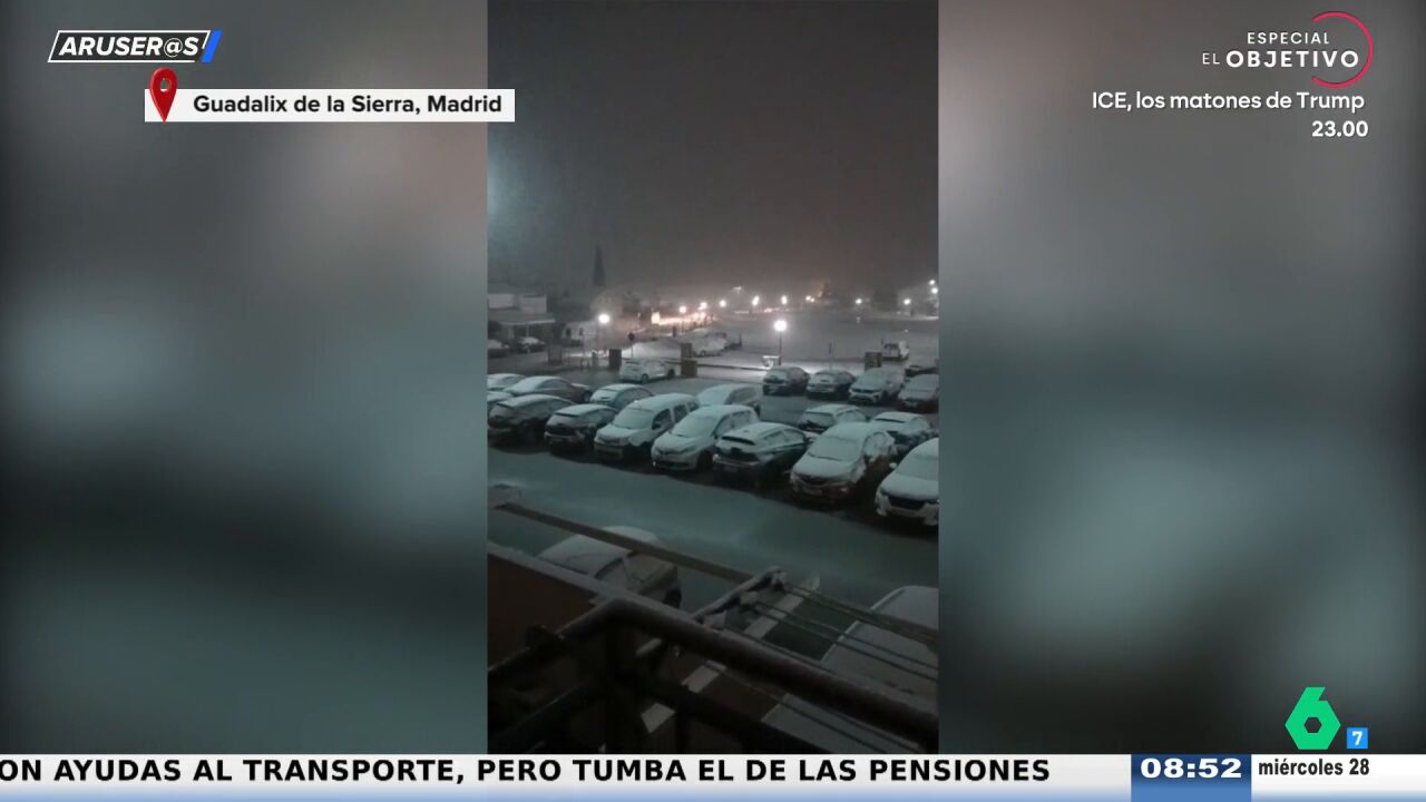 Los vídeos de los espectadores de Aruser@s del temporal de nieve ...